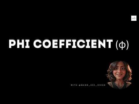 Phi Coefficient - YouTube