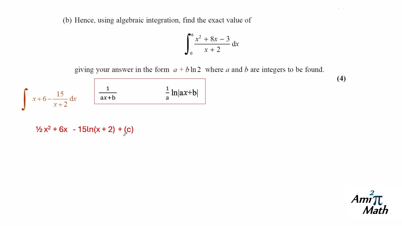 Edexcel A-Level Integration Year 2 Exam Questions - YouTube