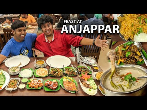 Chettinad Fried Chicken and Nalli Roast at Anjappar Medavakkam - YouTube