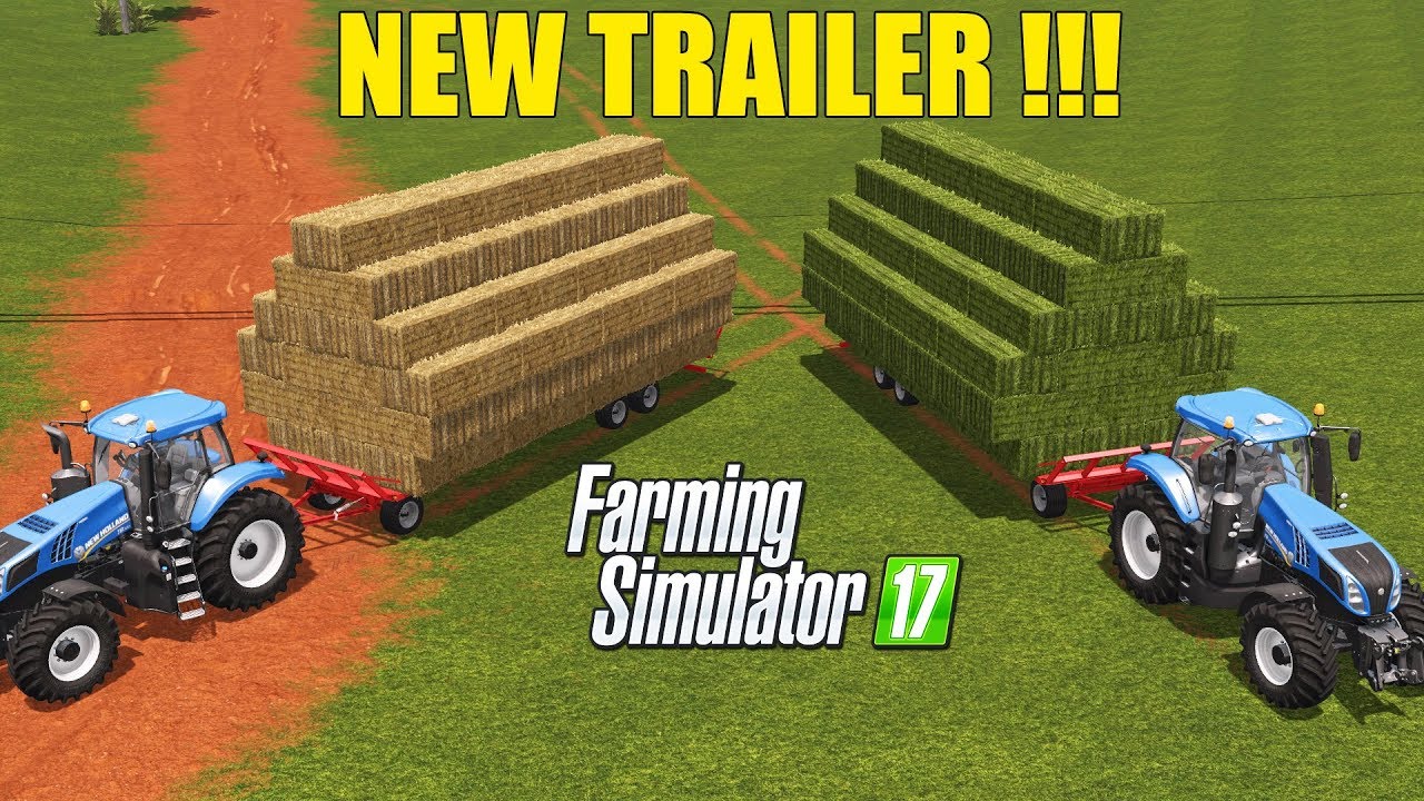 Farming Simulator 17 | FANTASTIC NEW BALE TRAILER !!! PERFECT MOD - YouTube