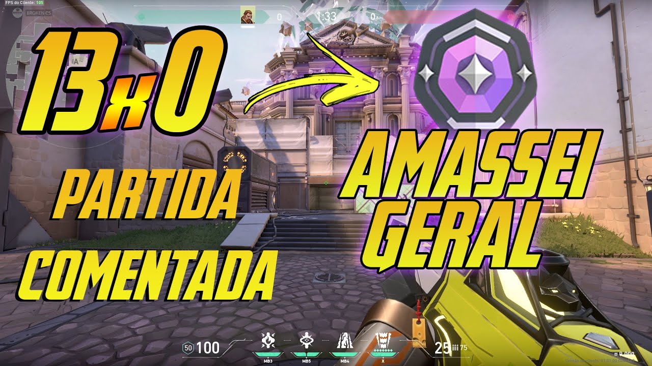 A PARTIDA mais RAPIDA do VALORANT 13 X 0 na DIAMANTE ! (partida ...