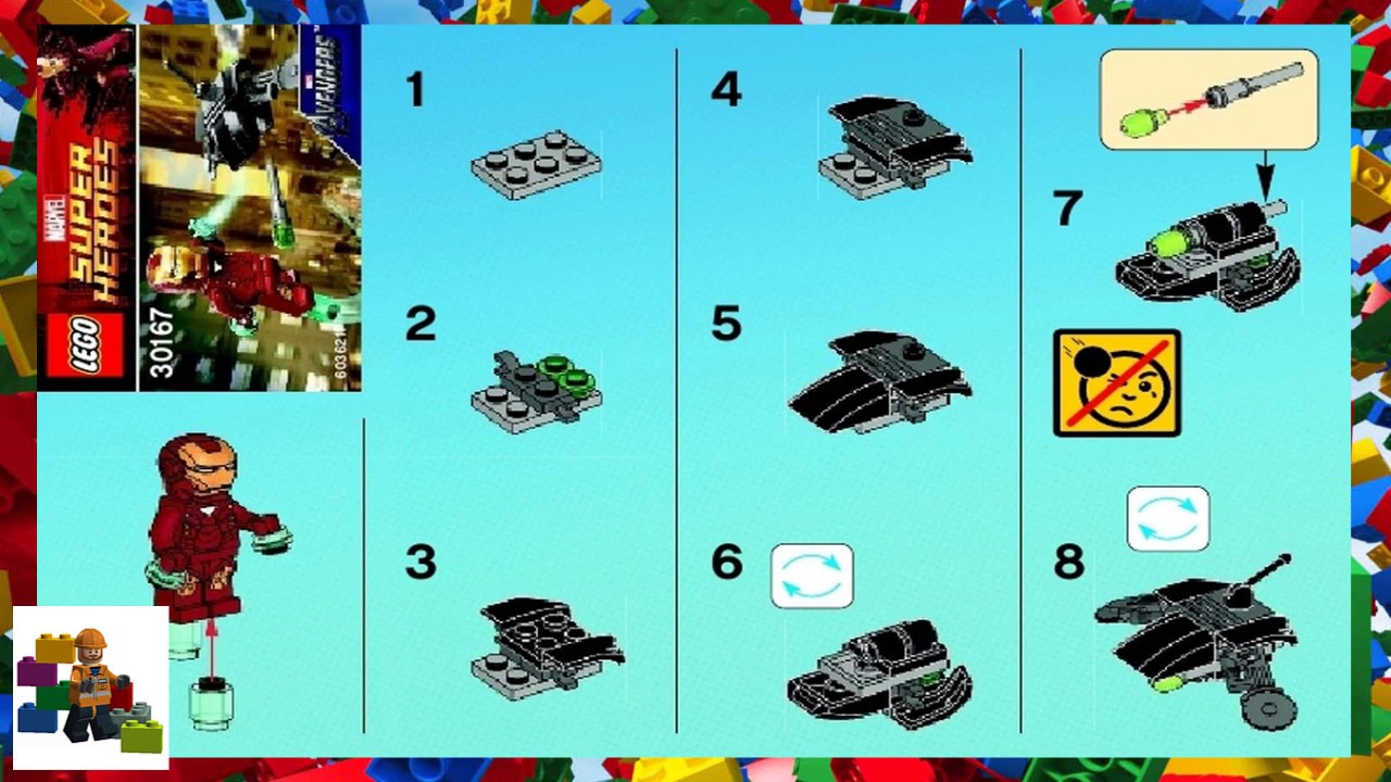 LEGO instructions - Super Heroes - 30167 - Iron Man vs. Fighting Drone ...