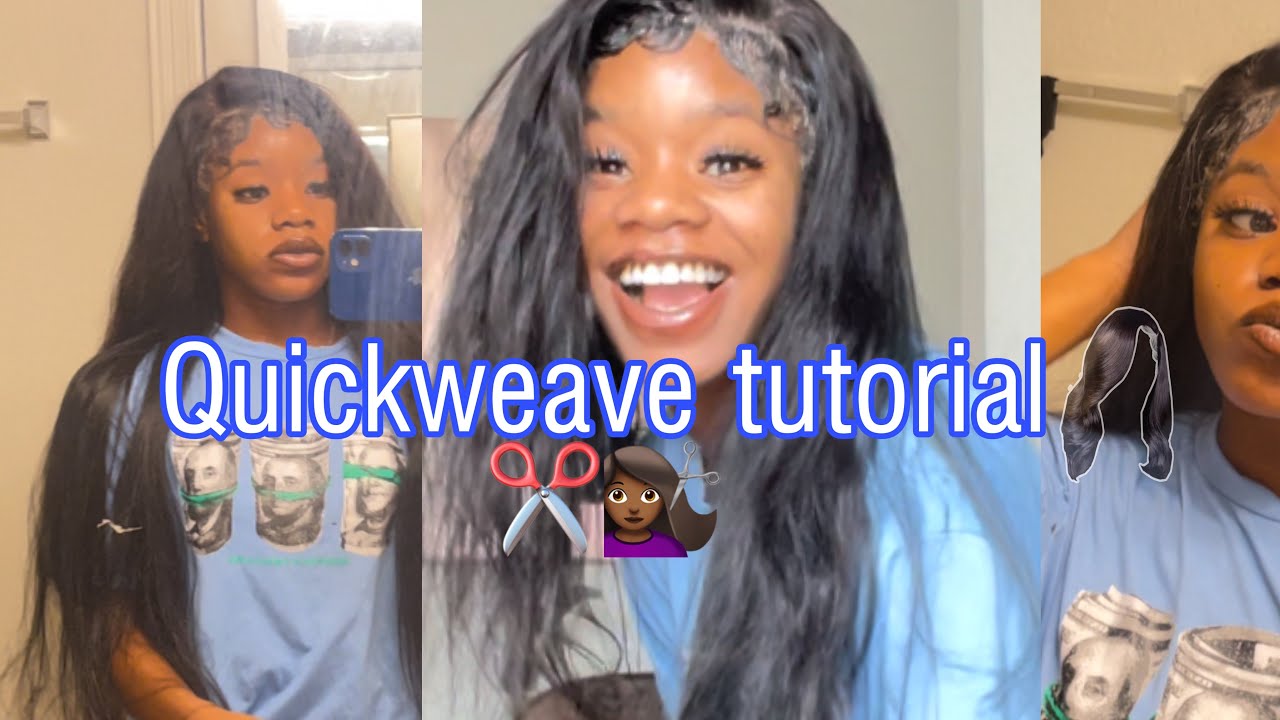 CLOSURE QUICK WEAVE TUTORIAL (versatile&detailed 💇🏾‍♀️)😍 - YouTube