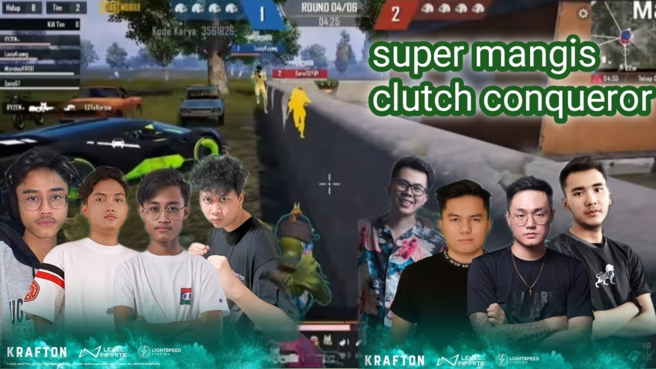 team conqueror vs team the red aliens old mode wow 4 vs 4 PUBG MOBILE THE ROYAL RUMBLE # ...