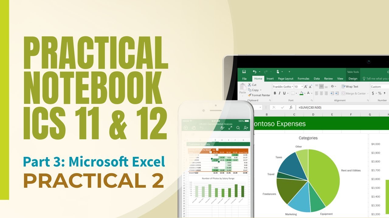 Microsoft Excel - Practical 2 (Urdu/Hindi) - YouTube