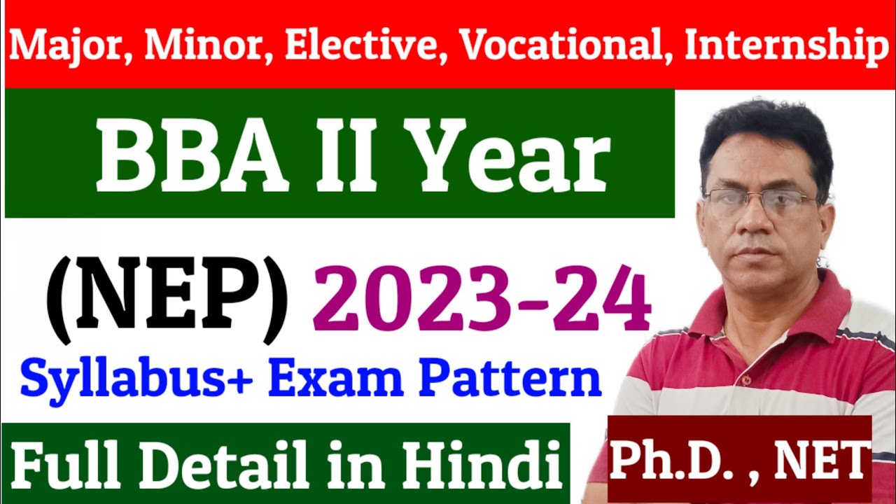 BBA Syllabus 2023-24|BBA II Year Syllabus 2023-24|BBA 2nd year syllabus 2023-24|BBA NEP Syllabus ...