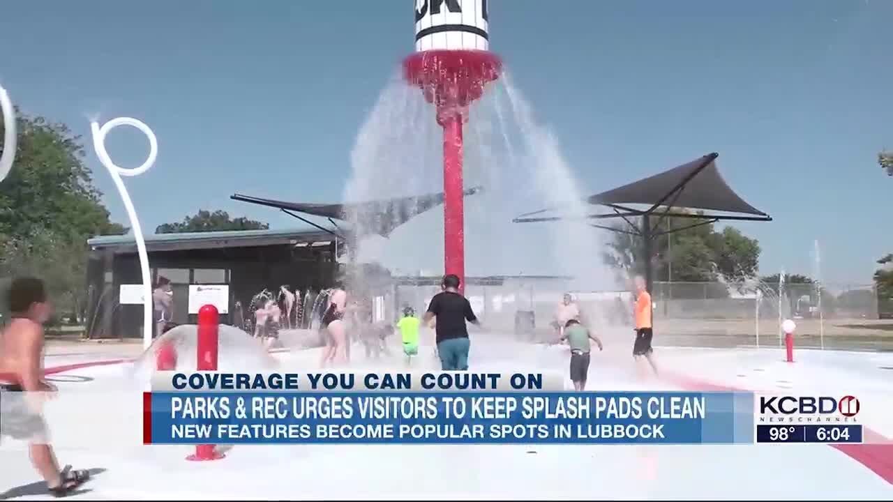 Lubbock officials asking residents to keep splash pads clean - YouTube