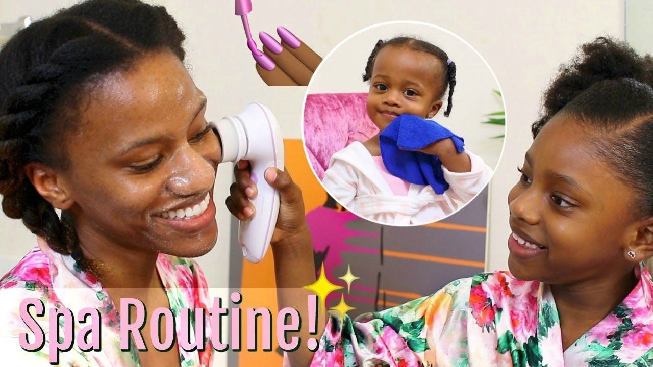 *SUPER CUTE* Mommy Daughter Pamper Routine! 🛁💖 - YouTube
