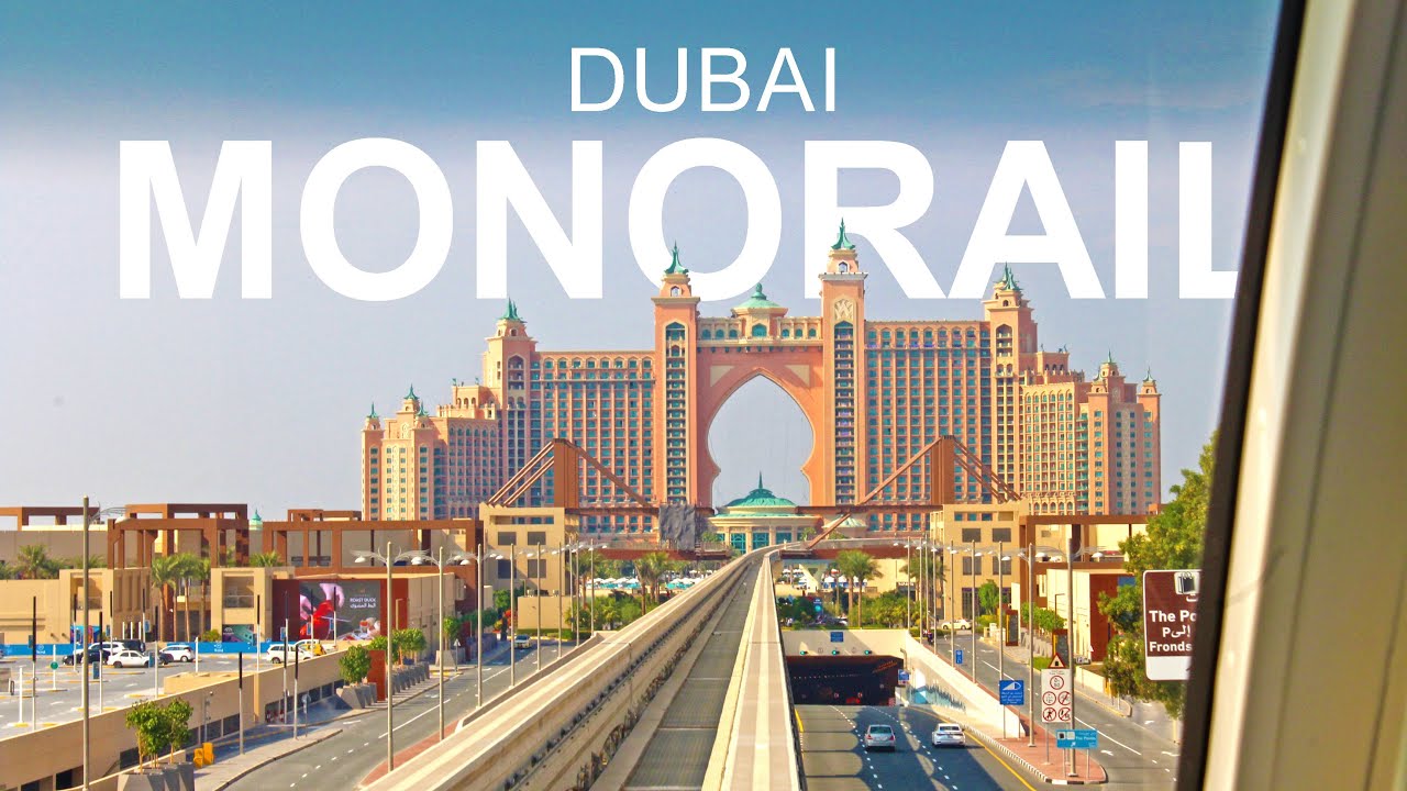 Dubai Monorail Ride | Palm Jumeirah | Beautiful view of Palm Jumeirah ...