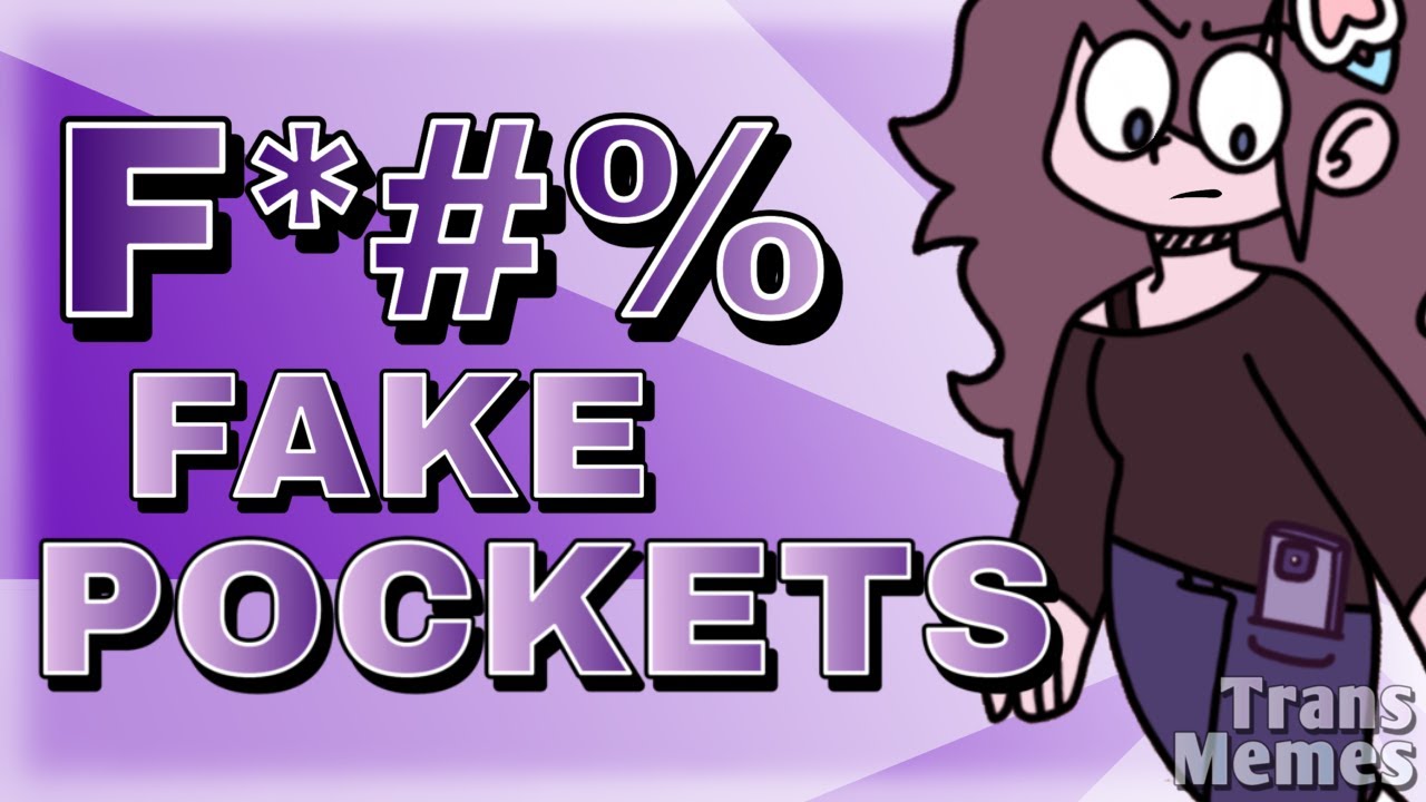 WHATS WITH ALL THESE FAKE POCKETS!?!?!? 🦇💜 | TRANS MEMES | TRANS VTUBER ...