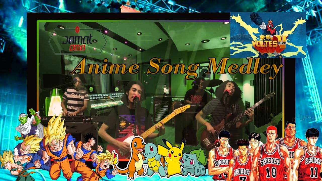Anime Song Medley Cover 2 by Jamat OMB One Man Band - YouTube