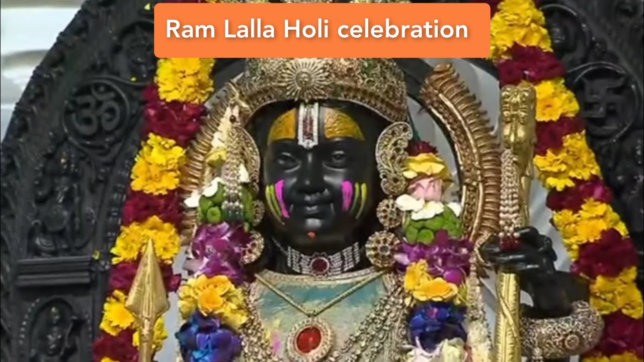 Ram Lalla Holi celebration।। Ayodhya Ram Mandir।। - YouTube