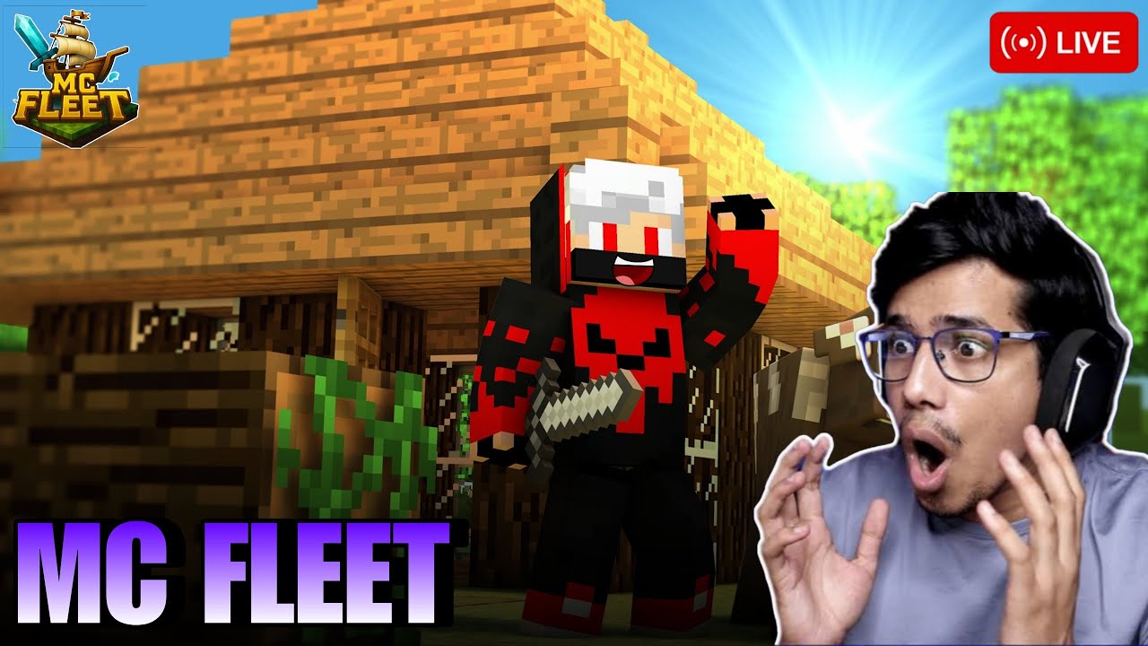 🔴 BUILD HOUSE IN MC FLEET SERVER @AnshuBisht | MINECRAFT LIVE - YouTube