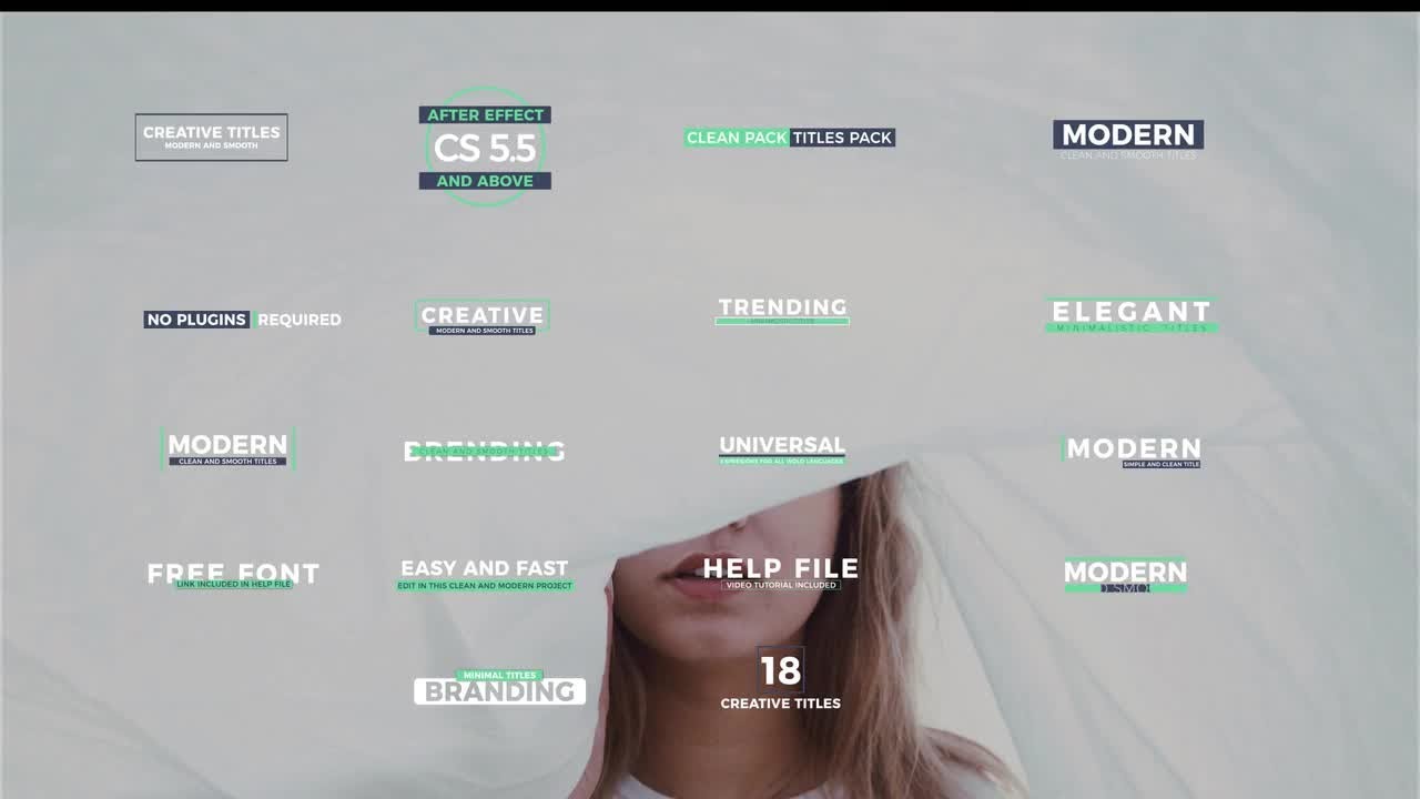 18 Minimal Creative titles After Effects Templates - YouTube
