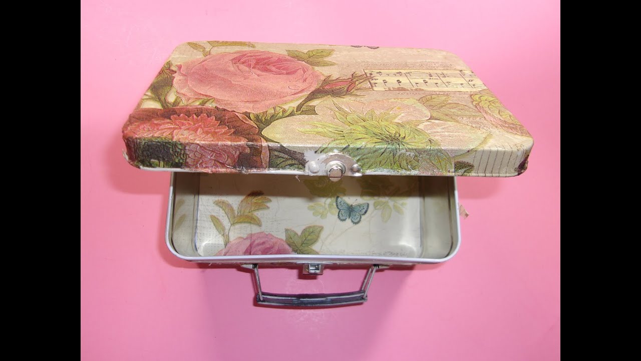 Making a Metal Lunch Box Look Brand New, A Recycling Project - YouTube