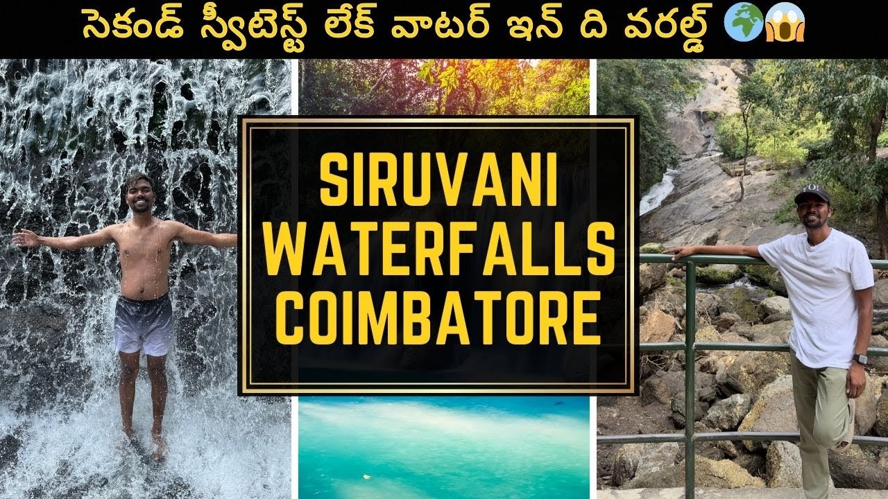 Siruvani Waterfalls - Second sweetest lake water in the world 🌍😱 l ...