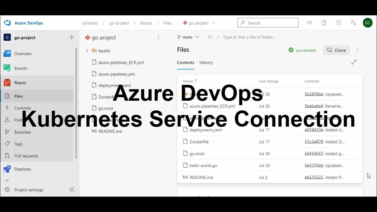 Azure DevOps - Kubernetes Service Connection - YouTube