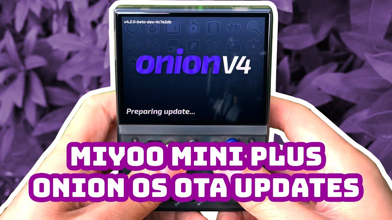 Miyoo Mini Plus updating onion custom firmware using built in wifi ...
