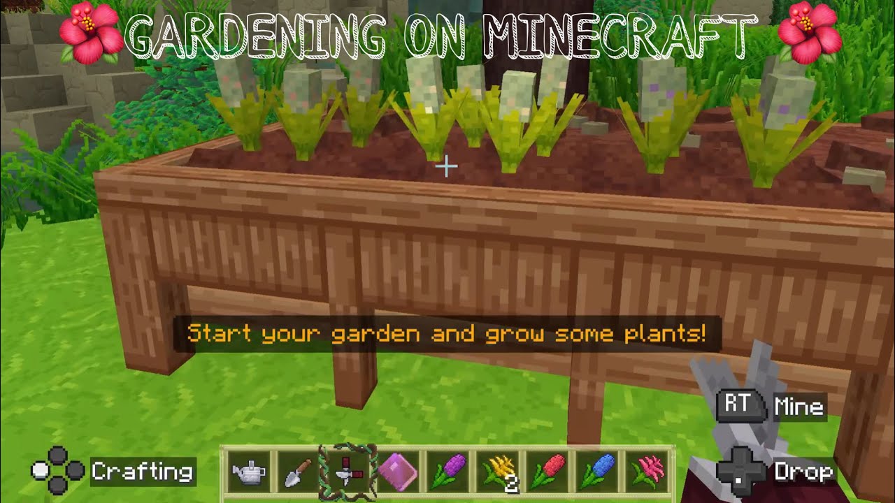 Gardening On Minecraft🌺 Peaceful Minecraft Gameplay - YouTube