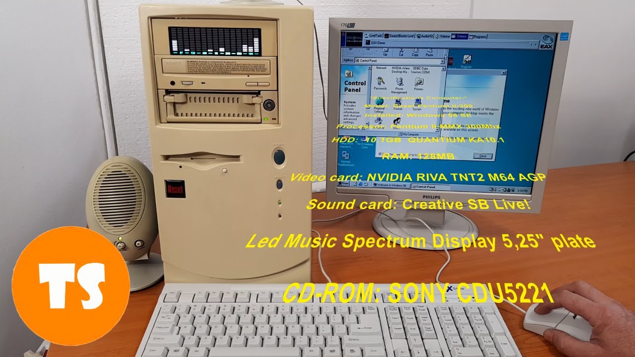 ⭐Retro PC: WOW! Led Music Spectrum Display with DOOM ⭐ #doom #doom2 ...