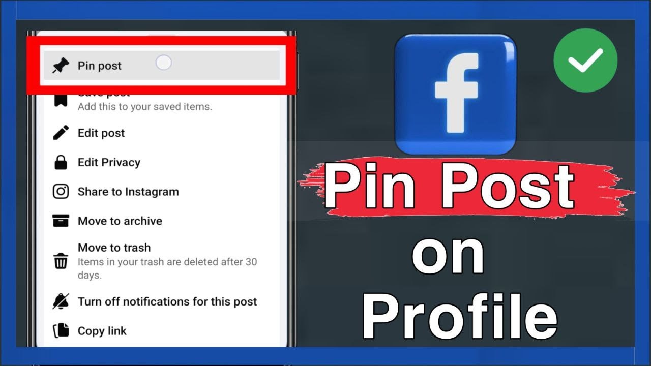 How to Pin Post on Facebook Profile (SOLVED!) | Fix pin post not ...