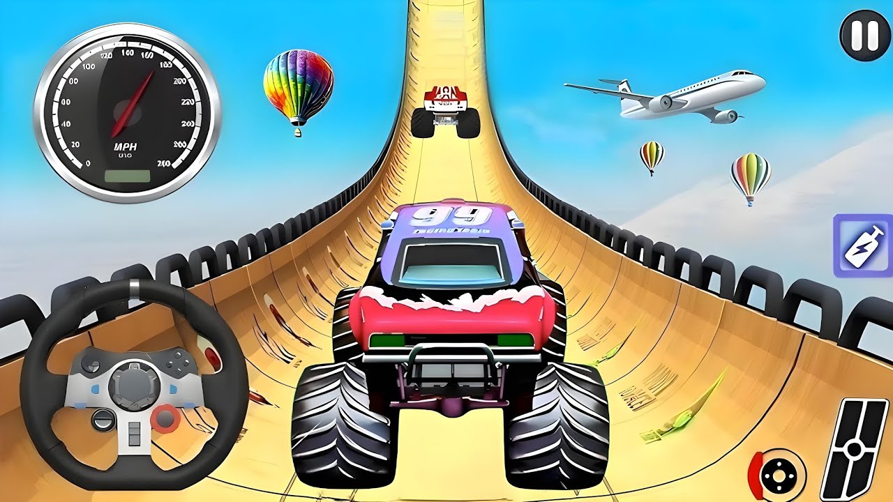 Mega Ramp Best Racing Game || Extreme Monster Truck Races - Android ...