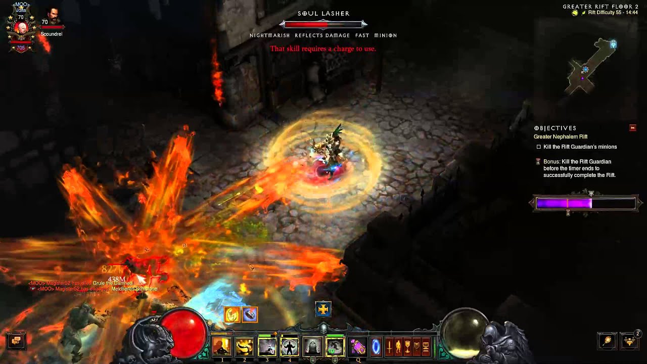 [Diablo 3: RoS] Season 5 -GR55- solo Monk Monkey King's Garb Set - YouTube