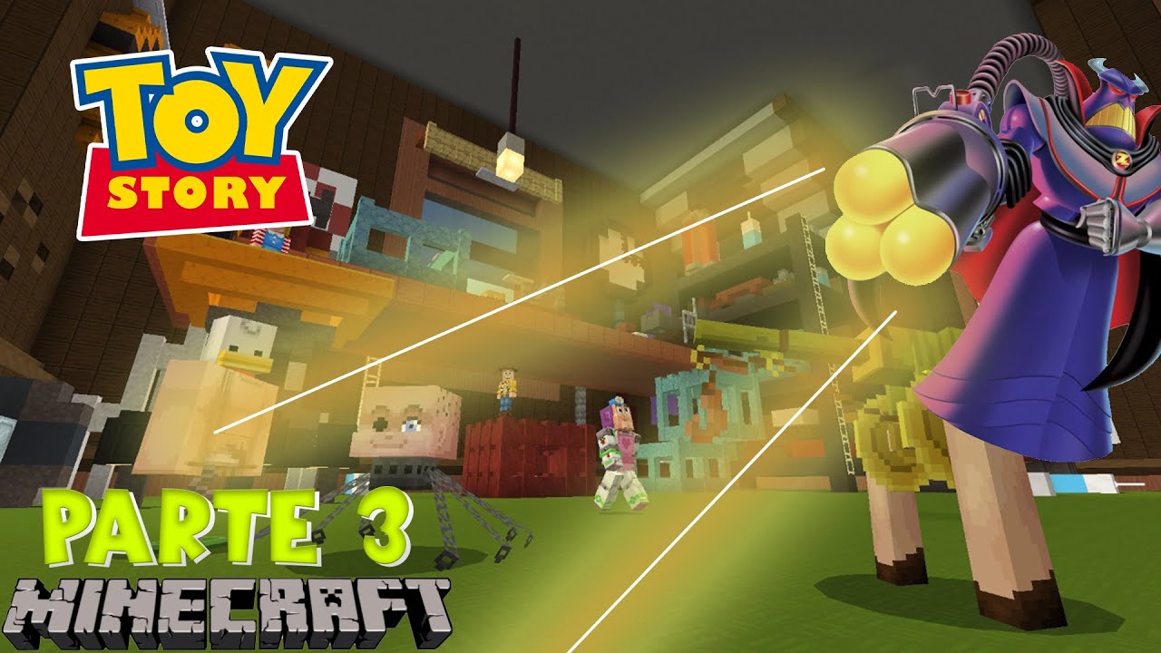 Minecraft Toy Story Part 3 El emperador Zurg I Zanderlie Game play ...