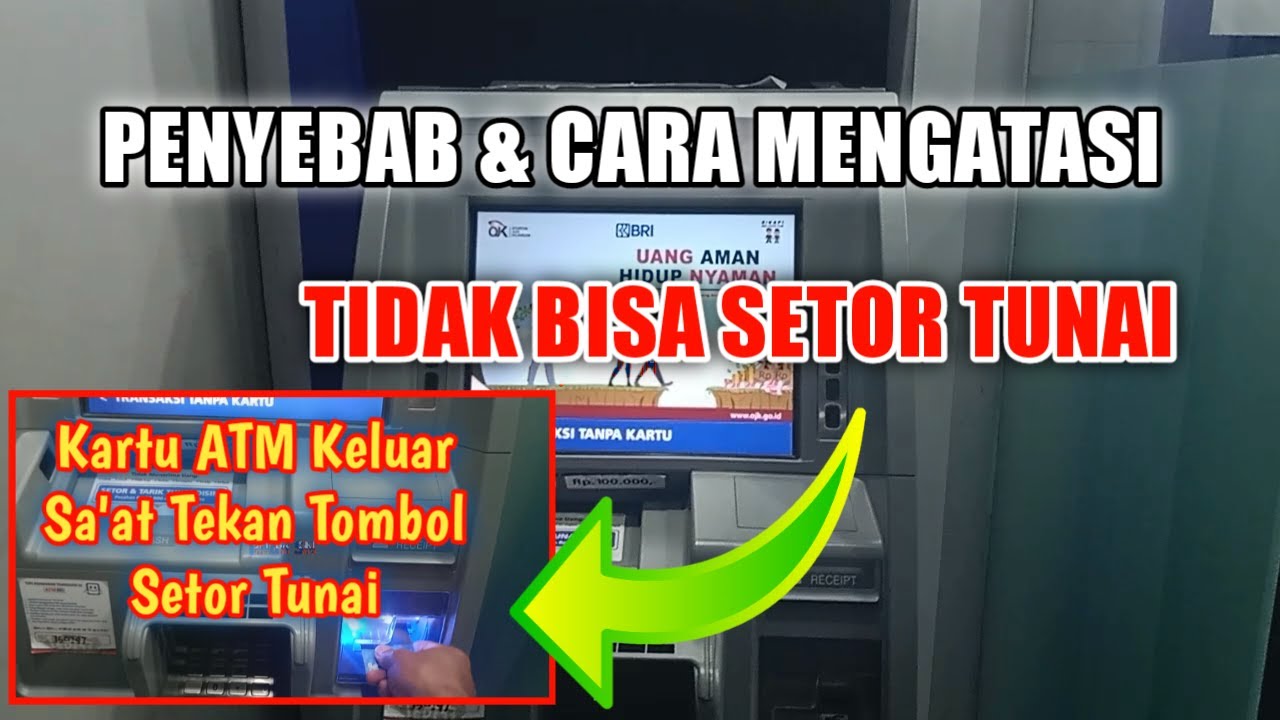 Cara Mengatasi ATM BRI Tidak Bisa Setor Tunai - YouTube