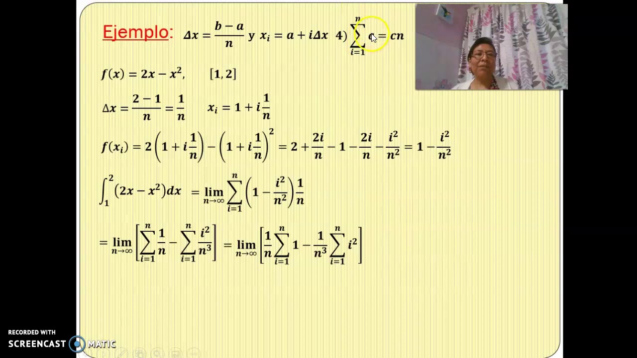 Integral definida: Suma e interpretación geométrica - YouTube