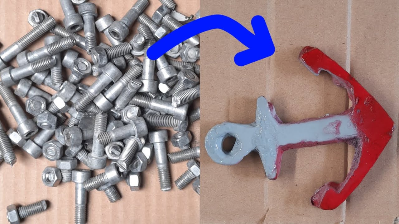 Process of converting scrap bolts into ship anchors.| Amazing skills ...