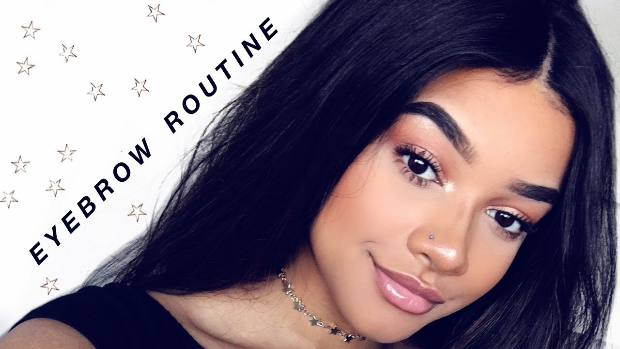 updated eyebrow routine - YouTube