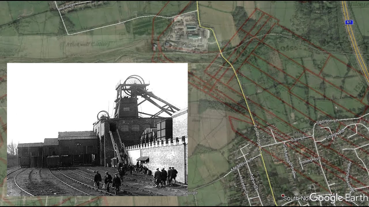 Blackwell A Winning colliery overlay of coal mine tunnels in the ...