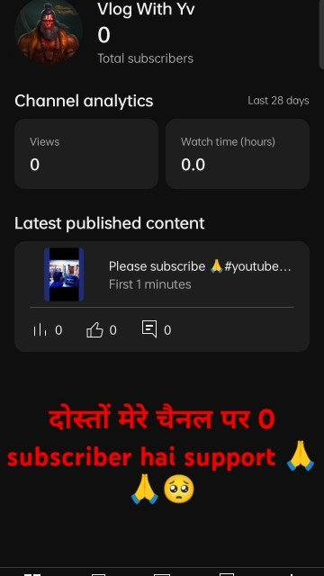 Youtube channel 0 Subscriber 🙏🥺#millionviews #video #viralshorts # ...