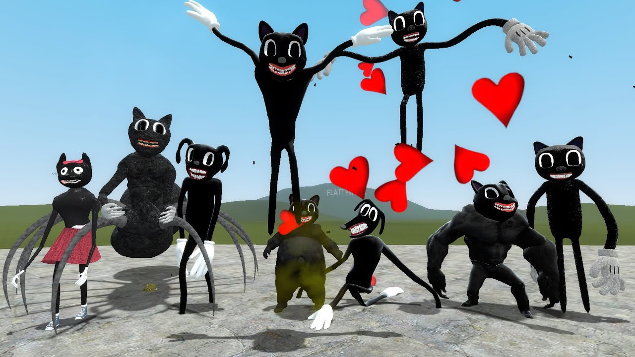 PLAYING AS ALL CARTOON CAT TREVOR HENDERSON CREATURES In Garry's Mod ...