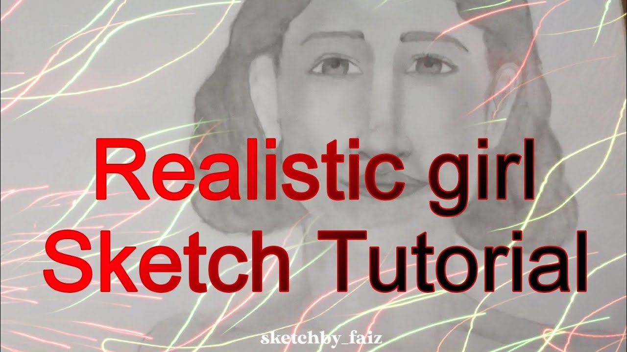 Realistic girl Sketch Tutorial video .....#ytvideo #viralvideo #art # ...