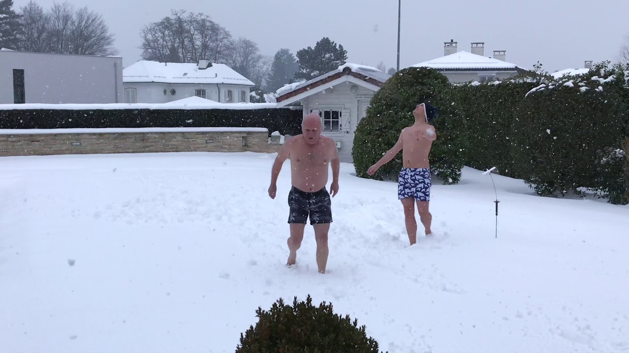 Snow swimming 2018 - YouTube