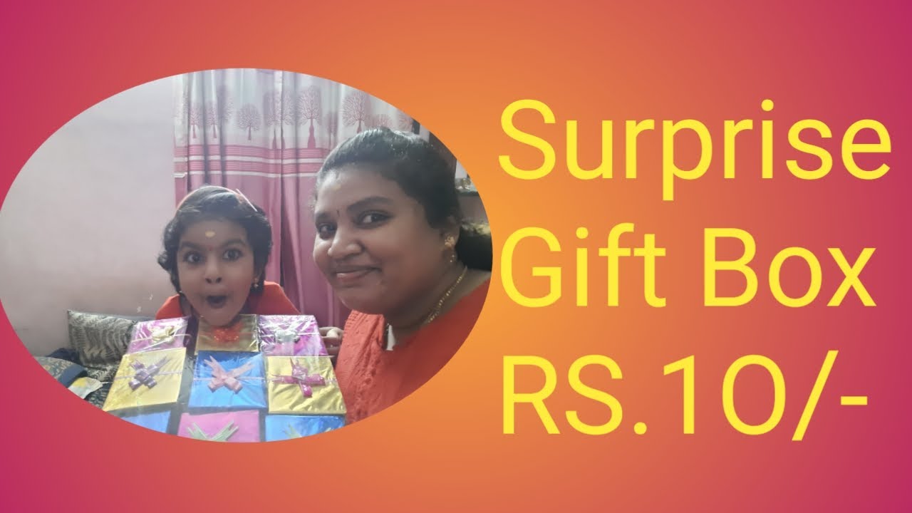 Surprise Gift Box|Unboxing 10 Rupees gift box - YouTube