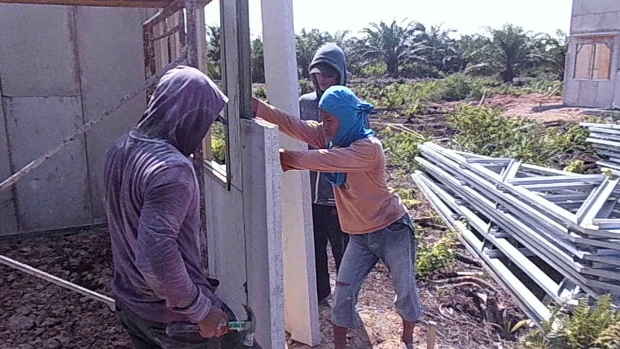 Bangun rumah dengan dinding EPS Sandwich Panel #4 - YouTube