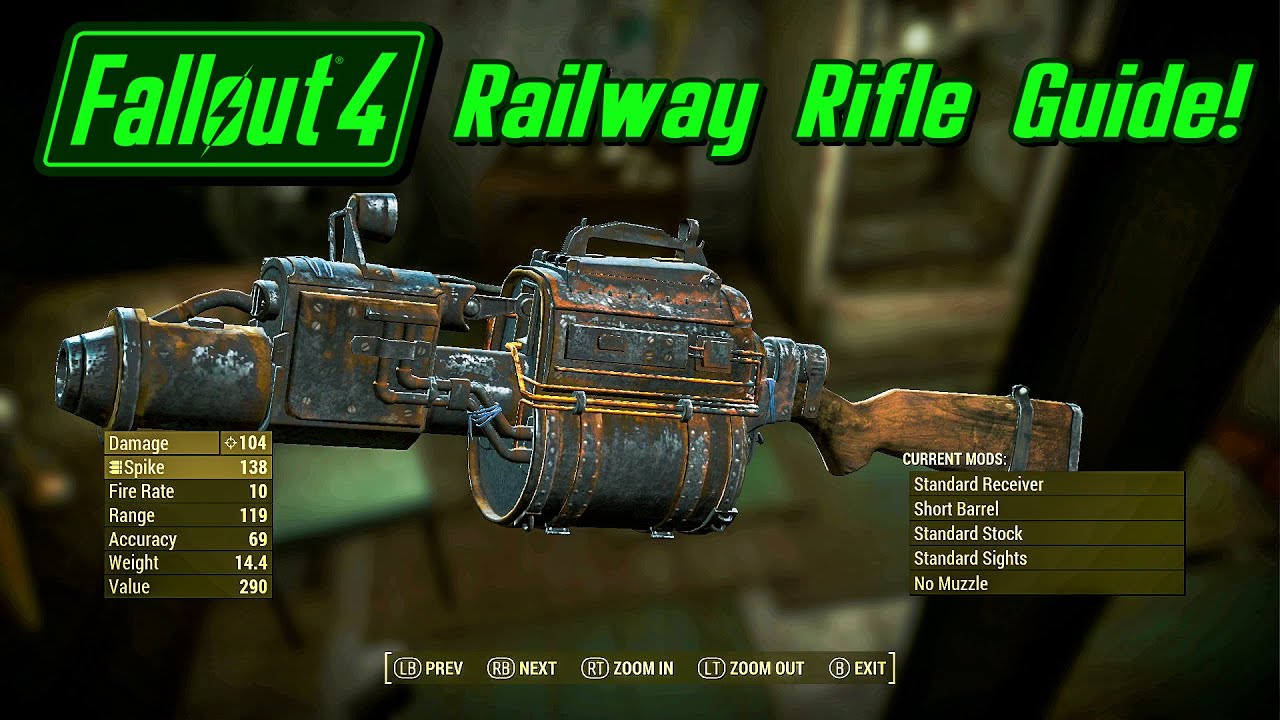 Fallout 4 Guide: Railway Rifle Weapon! - YouTube