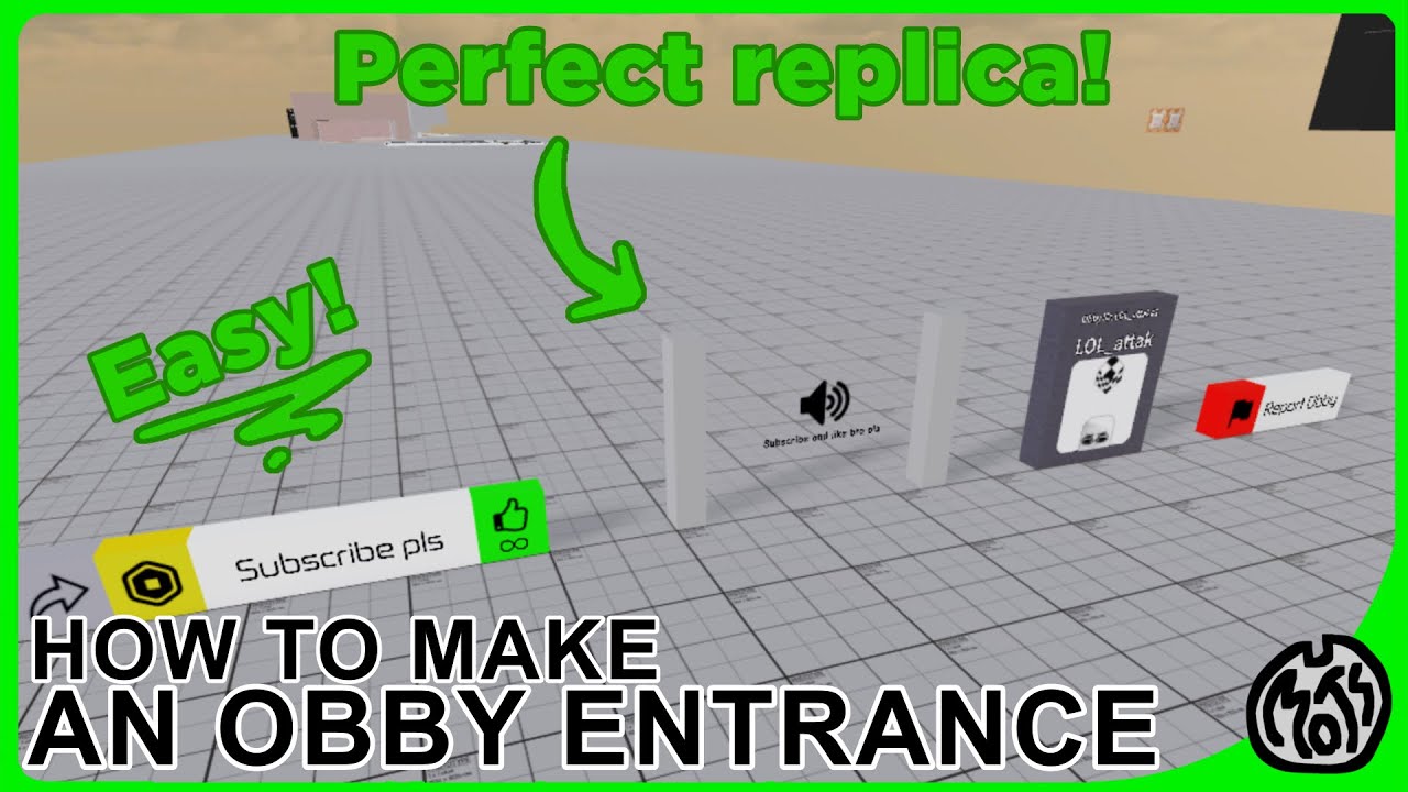 HOW TO MAKE A PERFECT OBBY ENTRANCE! (Easy!) | Roblox Obby Creator ...