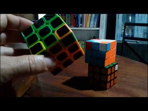 Resolvendo Cubo Mágico Rubik 3x3x3 método de 3 camadas, 3 cubos. PARTE ...