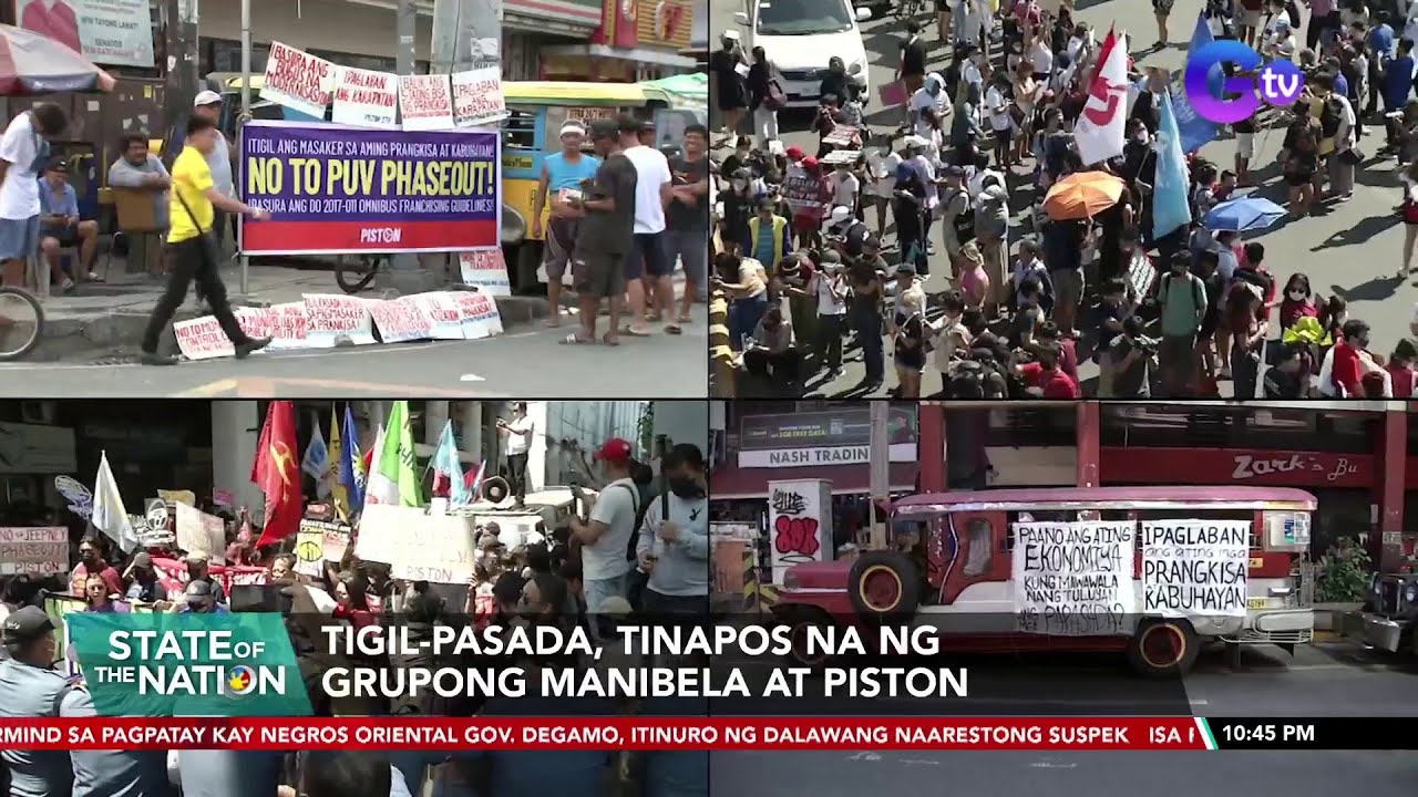 Tigil-Pasada, tinapos na ng Grupong Manibela at PISTON | SONA - YouTube