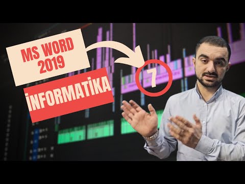 MS WORD 2019 | QƏBUL TİPLİ SUALLAR