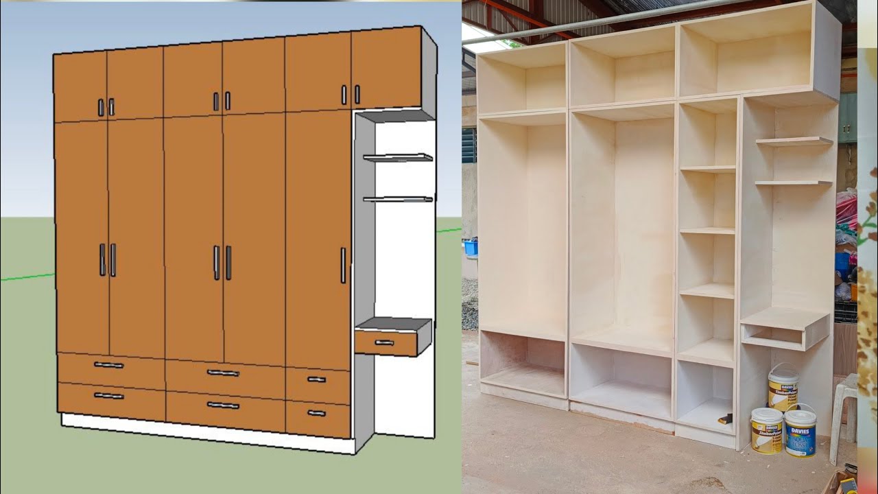 Wardrobe Cabinet Making - YouTube