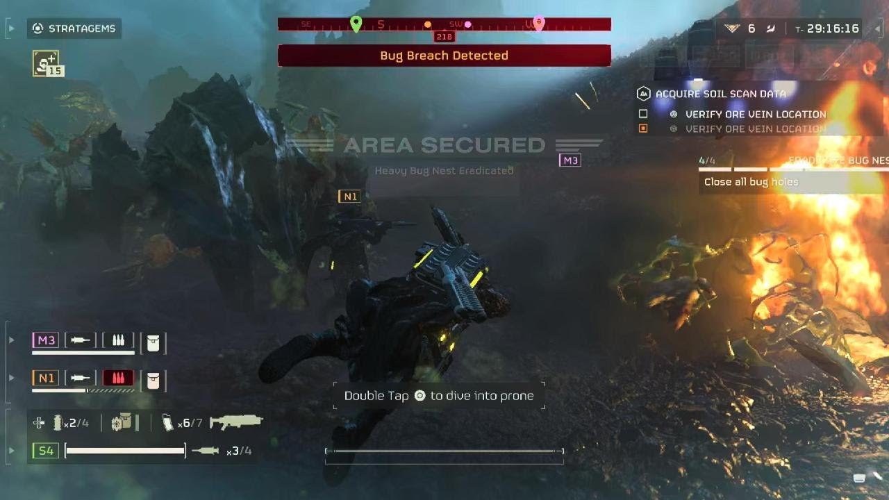 HELLDIVERS 2 - Charged in a Bug Hole - YouTube