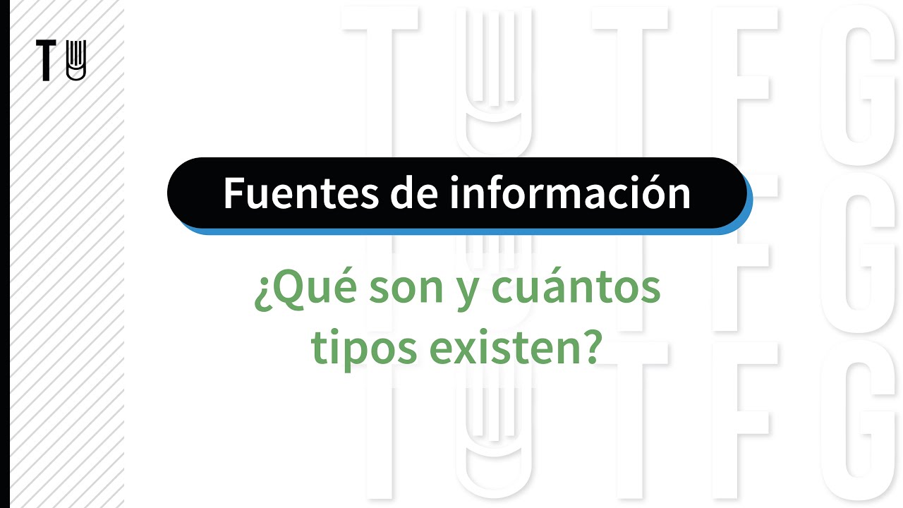 Fuentes de información: ¿Qué son y cuántos tipos existen? - YouTube