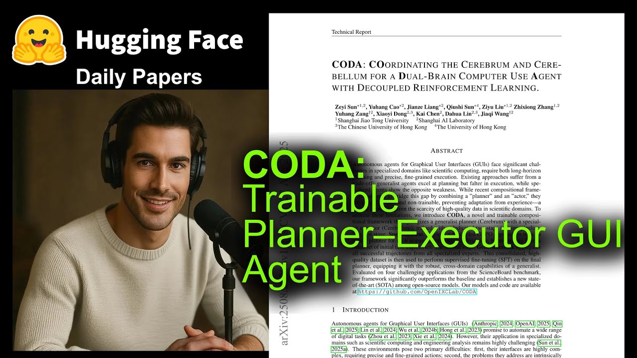 CODA: Trainable Planner–Executor GUI Agent - YouTube