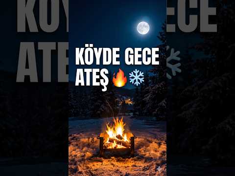 Koy Maceralari - 1 ❄️ Sadece Kar Ay Işığı ve Ateş #yanlizgezenharley #köy #motovlog