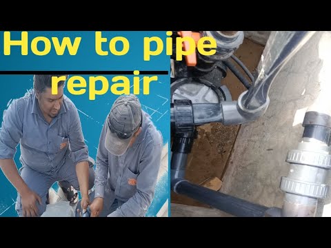 UPVC PIPE repair//UPVC pipe work #pipefitting #PipeRepair #PipeRepair #work #plumbing #tips # ...